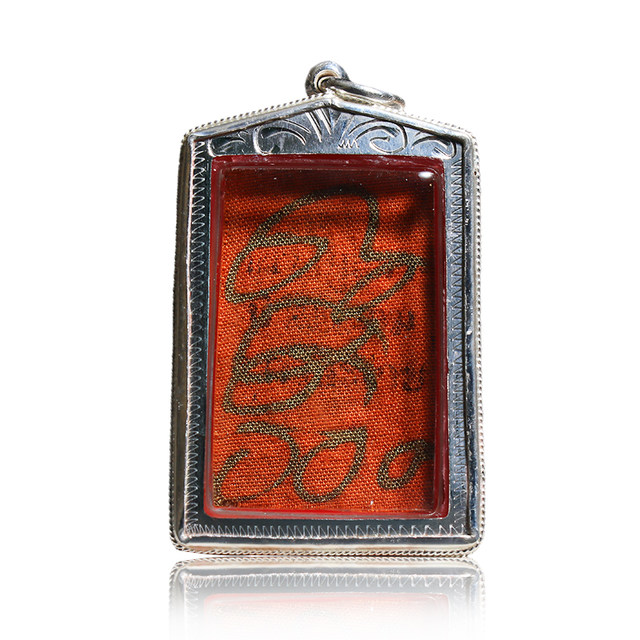 Thai amulet LP Suang 2519 Li Ni Somdej sterling silver shell pendant ...