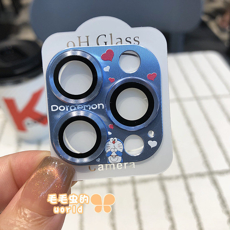 Pikachu is suitable for Apple 11/12/13 metal tempered glass lens ...