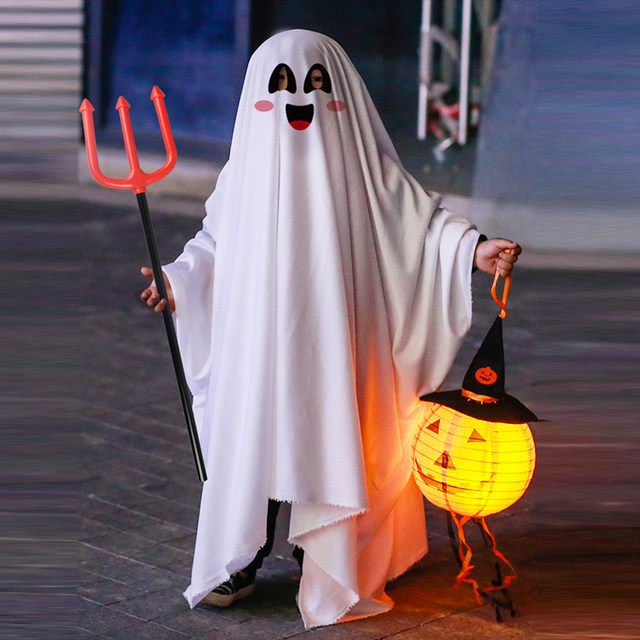 Halloween children's clothing boys ghost cloak girls cloak costume ...