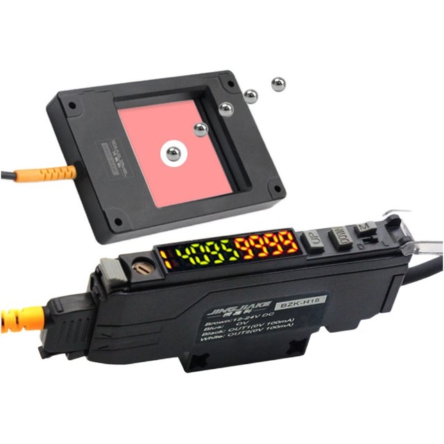 Circular window type counting count detection optical fiber amplifier ...