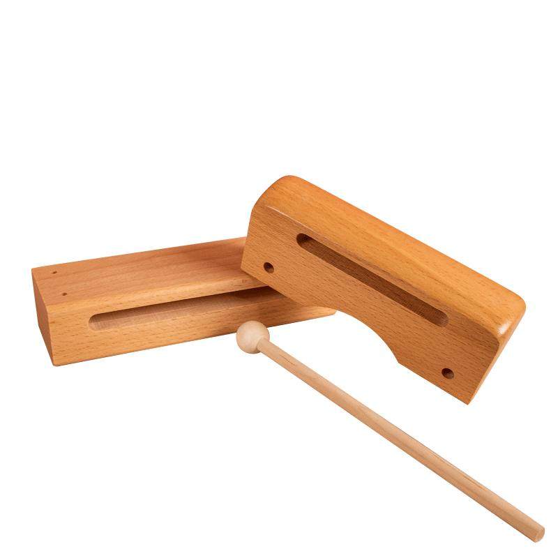 Orff Wooden Clapper, Traditional Musical Instrument for Children