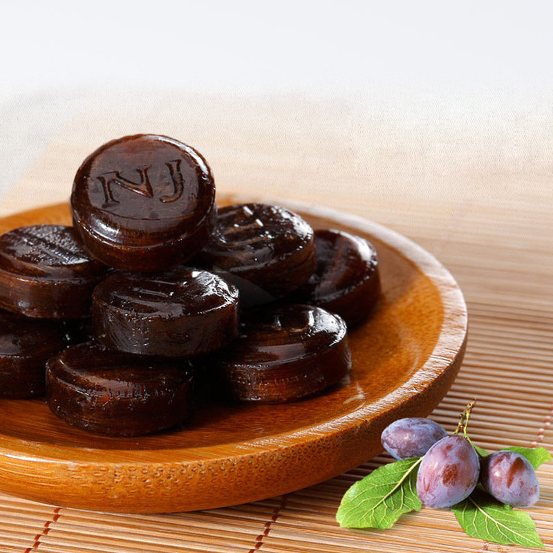 Pastile pentru Gât Templul Kyoto Ninji 60g Aromă de Prună Neagră