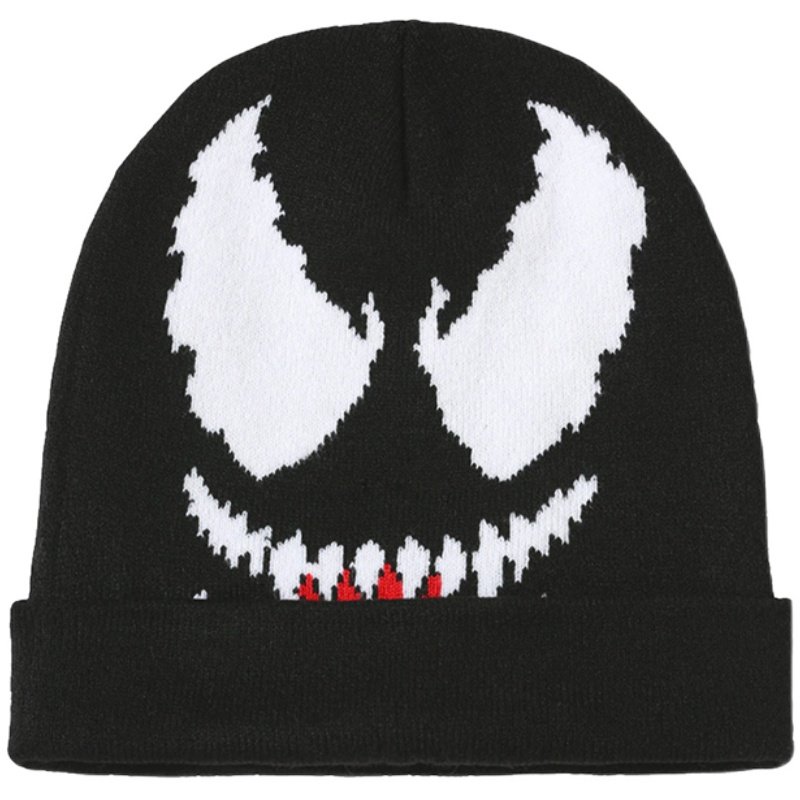 Marvel Venom Beanie Baseball Cap - Cold Cap with Spider-Man Headset Design
