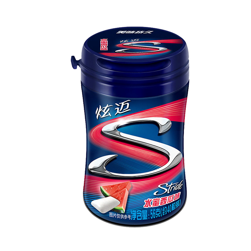Stride Xuanmai Sugar-Free Chewing Gum Watermelon 56g/40 Count