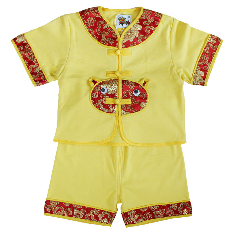 Baby Boy Hanfu Cotton Clothes - Tiger Mangala Traditional Style