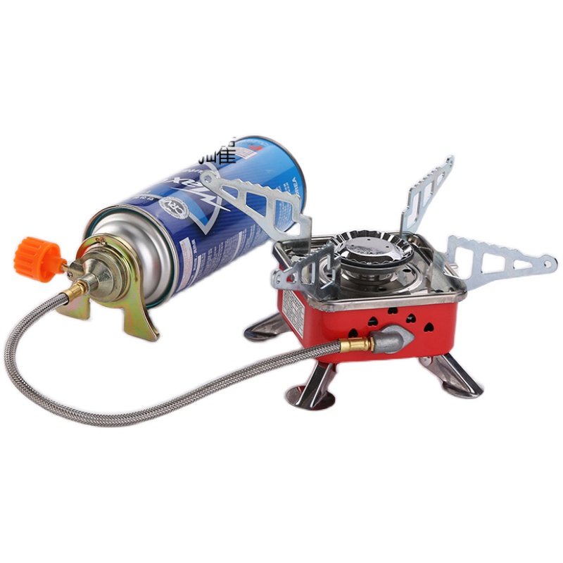 Outdoor Mini Square Stove Portable Folding Camping Gas Stove Picnic Cooker