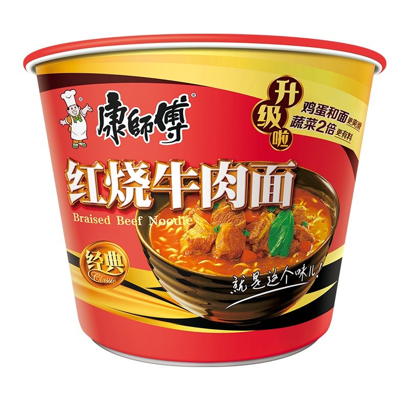 Master Kong Big Big Food Bucket Instant Noodles - 12er Pack