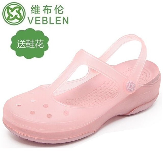 VEBLEN hole shoes women's summer non-slip slope with soft bottom beach ...