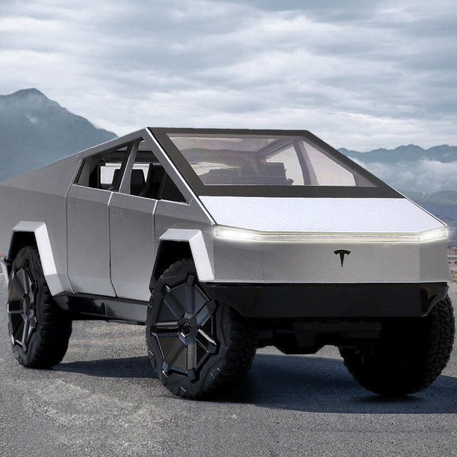 Tesla Cyber pickup model alloy children's toy car large off-road ...