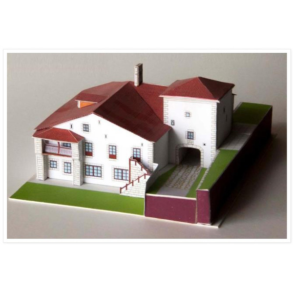 Three-dimensional puzzle origami of luxury houses, courtyards and ...