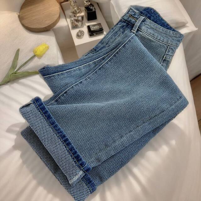Star pattern narrow straight pants jeans for women in summer new large ...