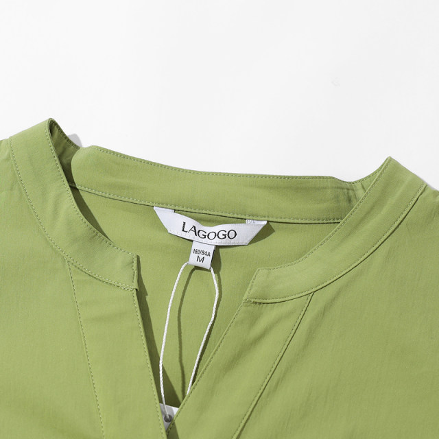 Lagogo Lagu Mint Mambo casual short-sleeved dress women's 2024 summer ...