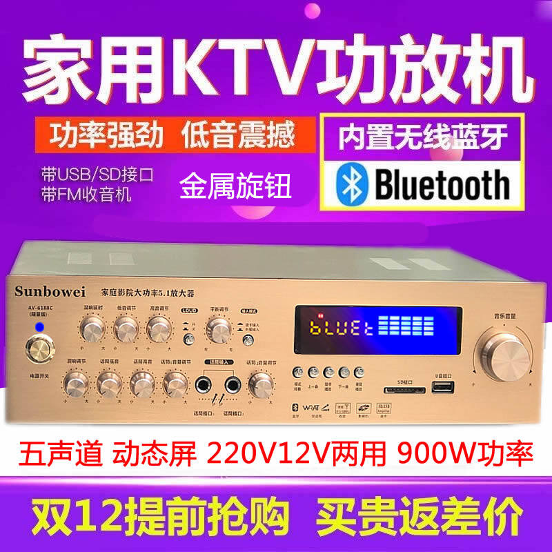 500W High Power Amplifier with Remote Control Display | Outdoor/Indoor Use