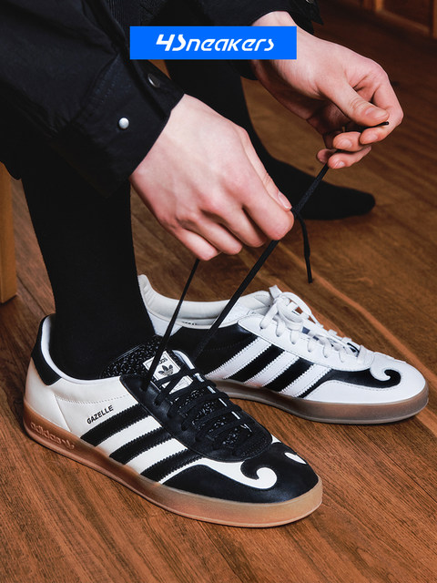 ADIDAS clover GAZELLE INDOOR suede moral training retro T-toe splicing ...