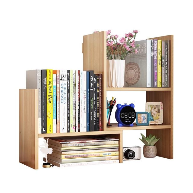 Bookshelf desktop rack simple multi-layer desk student with office ...