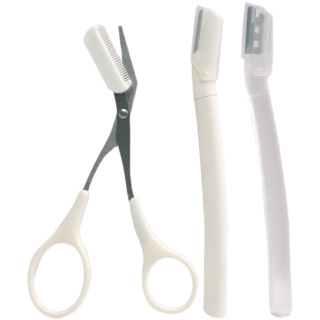 Beginner's safety eyebrow trimmer set with small blade for women's ...