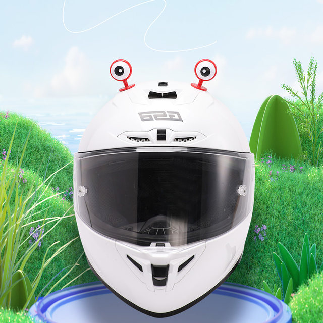 Motorcycle electric vehicle helmet decoration personalized style small ...