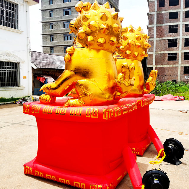 Opening Ceremony Golden Lion Inflatable Inflatable Golden Elephant ...
