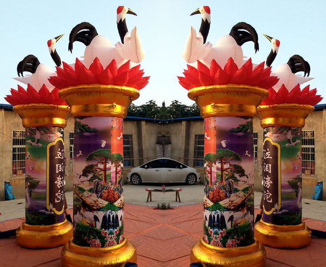 Luminous lotus column inflatable mold, inflatable ceremonial arch ...