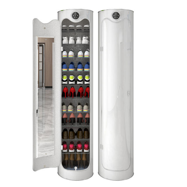 Intelligent disinfection rotating shoe cabinet shoe rack round ...