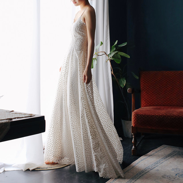 cicidream daisies filled with white big fluffy princess waist maxi ...