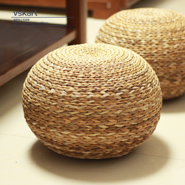 Rattop small stool changing shoe stools Pastoral wearing shoe stools ...