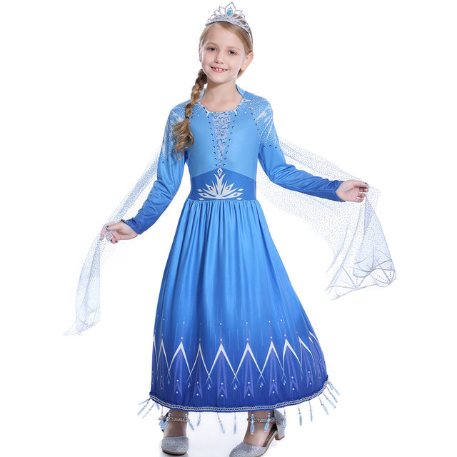 Elsa Princess cos costume adult women's Frozen Disney theme masquerade ...