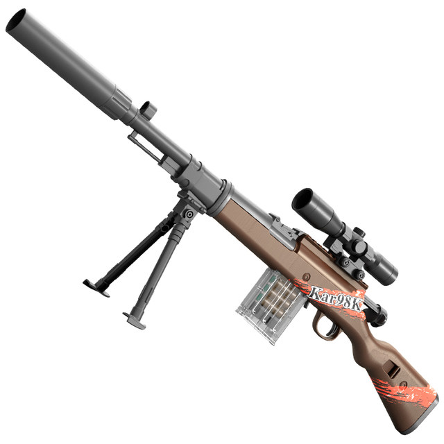 Shell-throwing awm sniper gun toy gun simulation real grab 98k soft ...