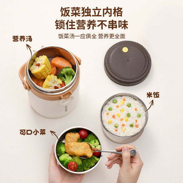 Winter extra-long insulated lunch box for office workers stainless ...