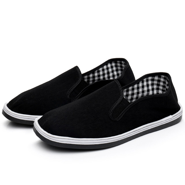 Men's old Beijing cloth shoes for young men's work genuine old cloth ...