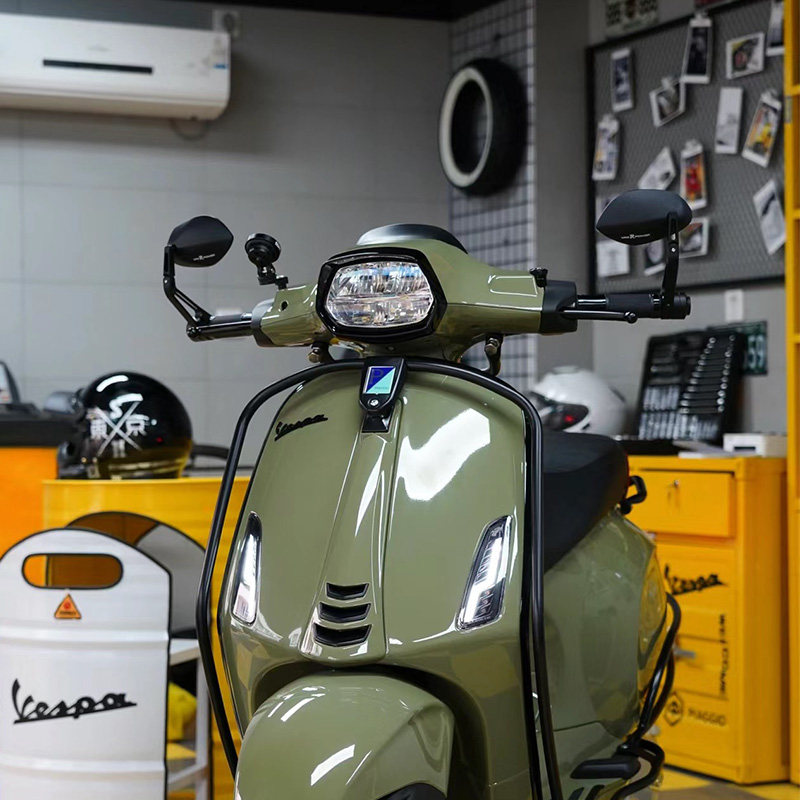 Piaggio VESPA modified square competitive Vrx handle mirror spring ...