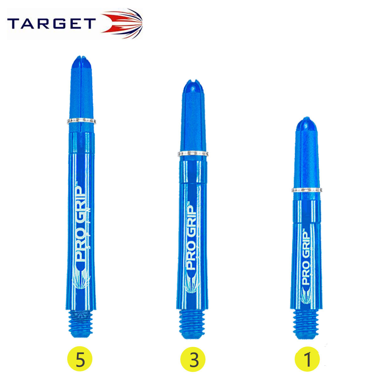 Стрела Target Pro Grip Spin Найлон - Черно/Бяло/Прозрачно