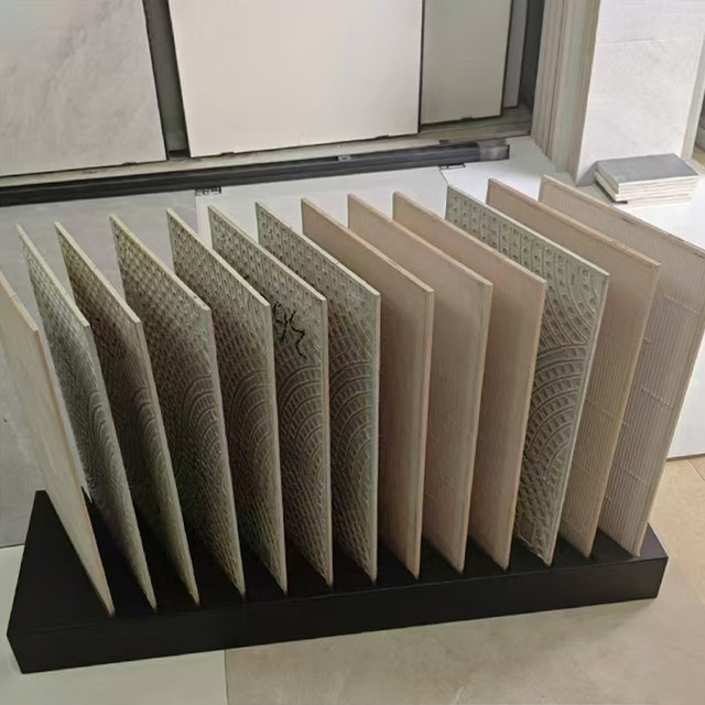 Ceramic tile vertical simple exhibition rack wooden slate board large ...