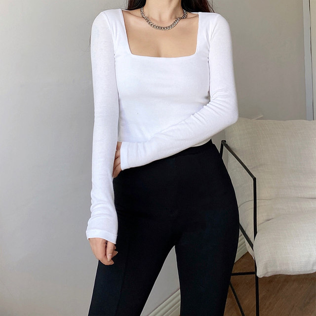 European and American retro simple versatile high-waisted short style ...