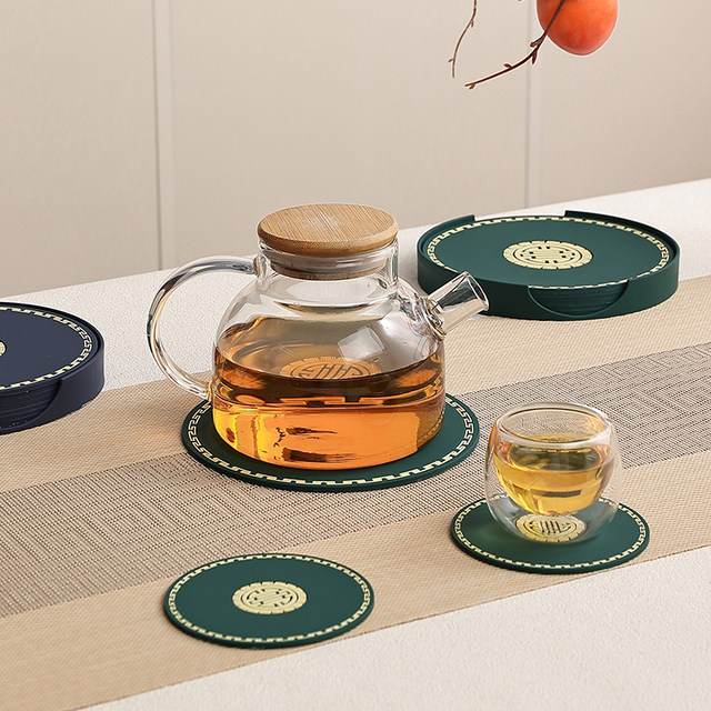 Placemats, new Chinese restaurant tea coasters, high-end pot mats, vase ...