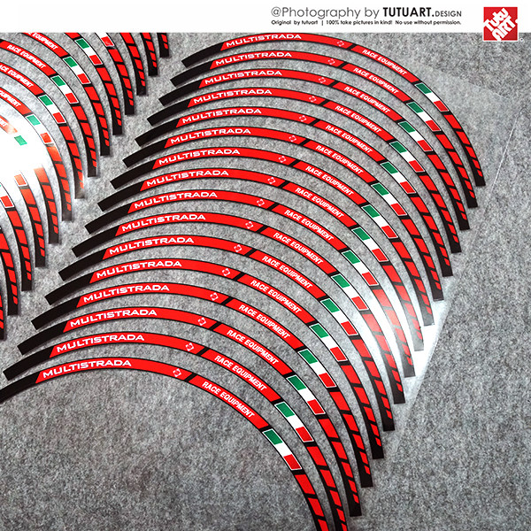 TUTU map car sticker custom DUCATI car system uses wheel paste ...