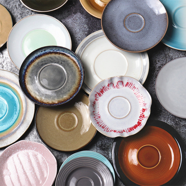 Creative Ceramic Plate Dessert Snack Plate Home Spit Bone Plate Snack ...