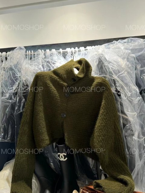 Momo's Korean version of winter new turtleneck sweater single -breasted ...