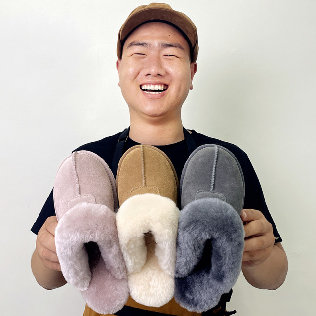 Sangpo snow boots in winter female sheep fur integrated thickened ...