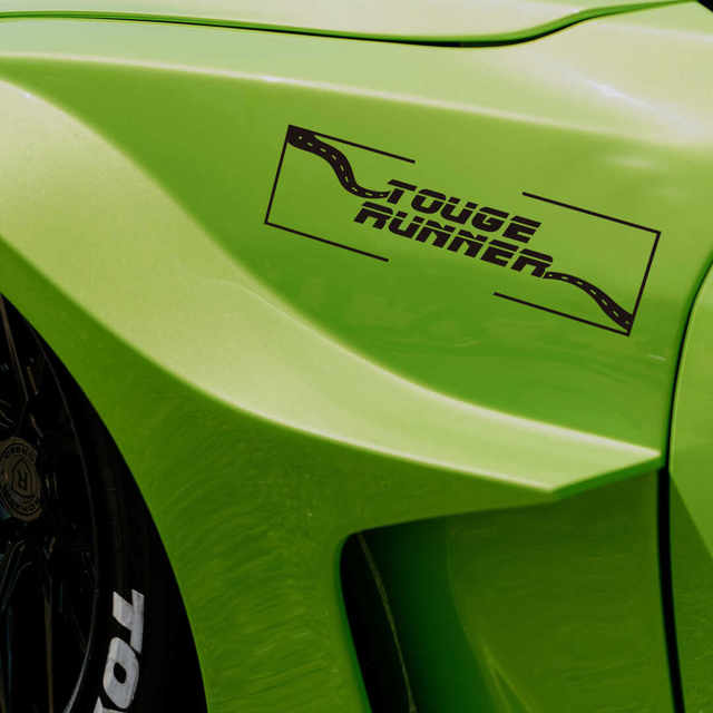 JDM car TOUGE RUNNER car stickers sunscreen water personalized front ...