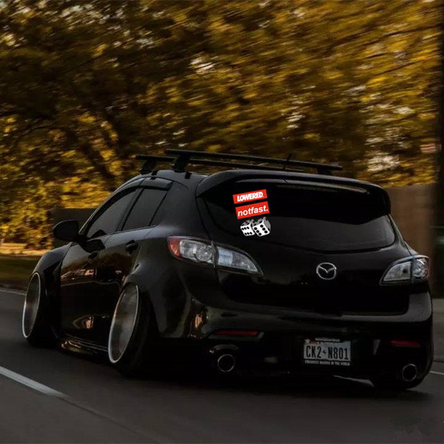 Modified car sticker window sticker notfast Low car sticker electric ...