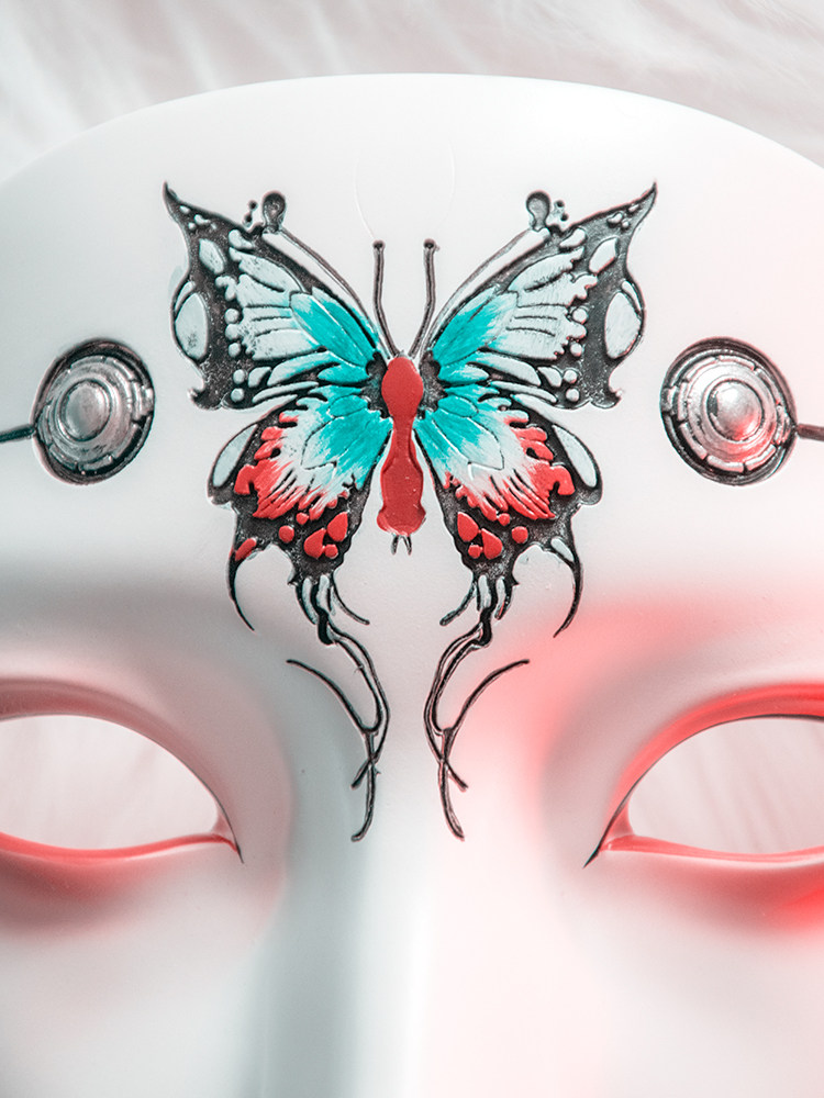 Soul Crop Ex Machina Cyberpunk Mask - Vollgesichtsmechanische Cosplay Maske