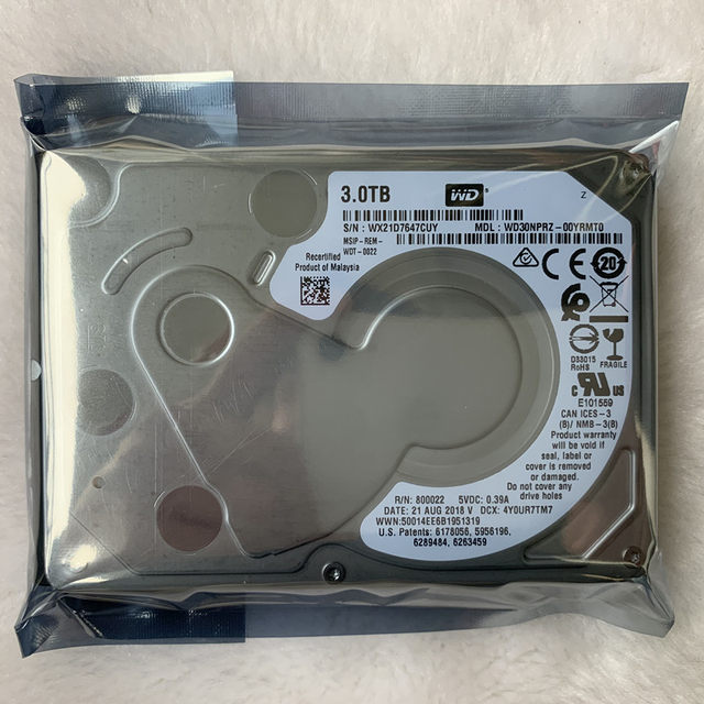 CMR Vertical WD Western Data 2.5-inch 3T laptop hard drive WD30NPZZ ...