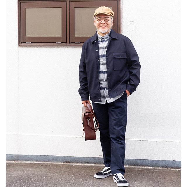 Dad's coat spring and autumn middle-aged and elderly men's loose jacket ...