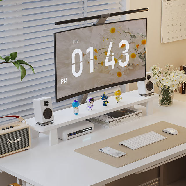 Lege table solid wood elevated table computer monitor elevated ...