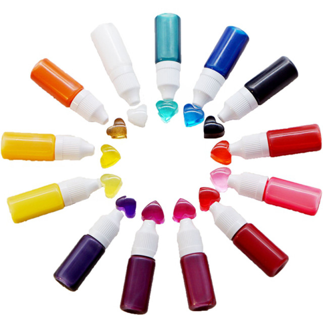 Color fine dyed gemstone handmade DIY crystal drip glue silicone epoxy ...