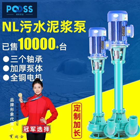 Pusi NL Mud Sewage Pump with Cutting Reamer - Three-Phase 380V Vertical ...