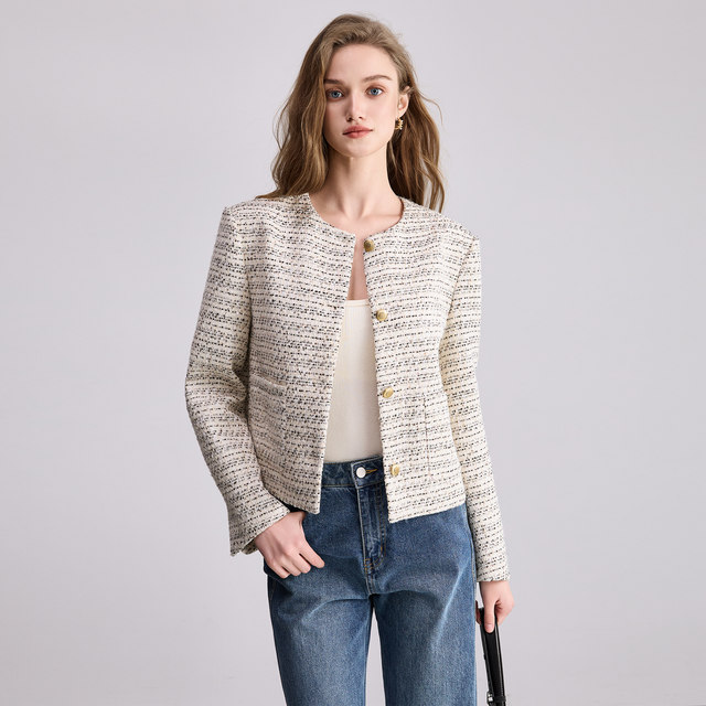 BasicHouse/Baijiahao Light Luxury Small Fragrance Jacket Women's 2024 ...