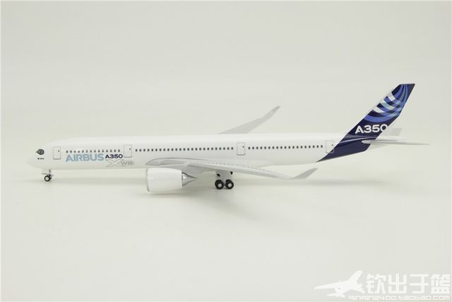 Ruiqing assembled aircraft model Airbus A350-900 original model blue ...