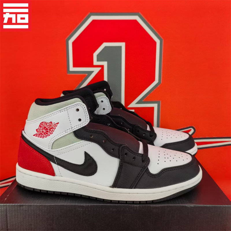 Air Jordan 1 MID men AJ1 casual classic versatile high-top casual board ...